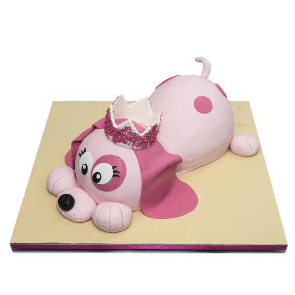 Roze kuca sa krunicom - Dečija torta